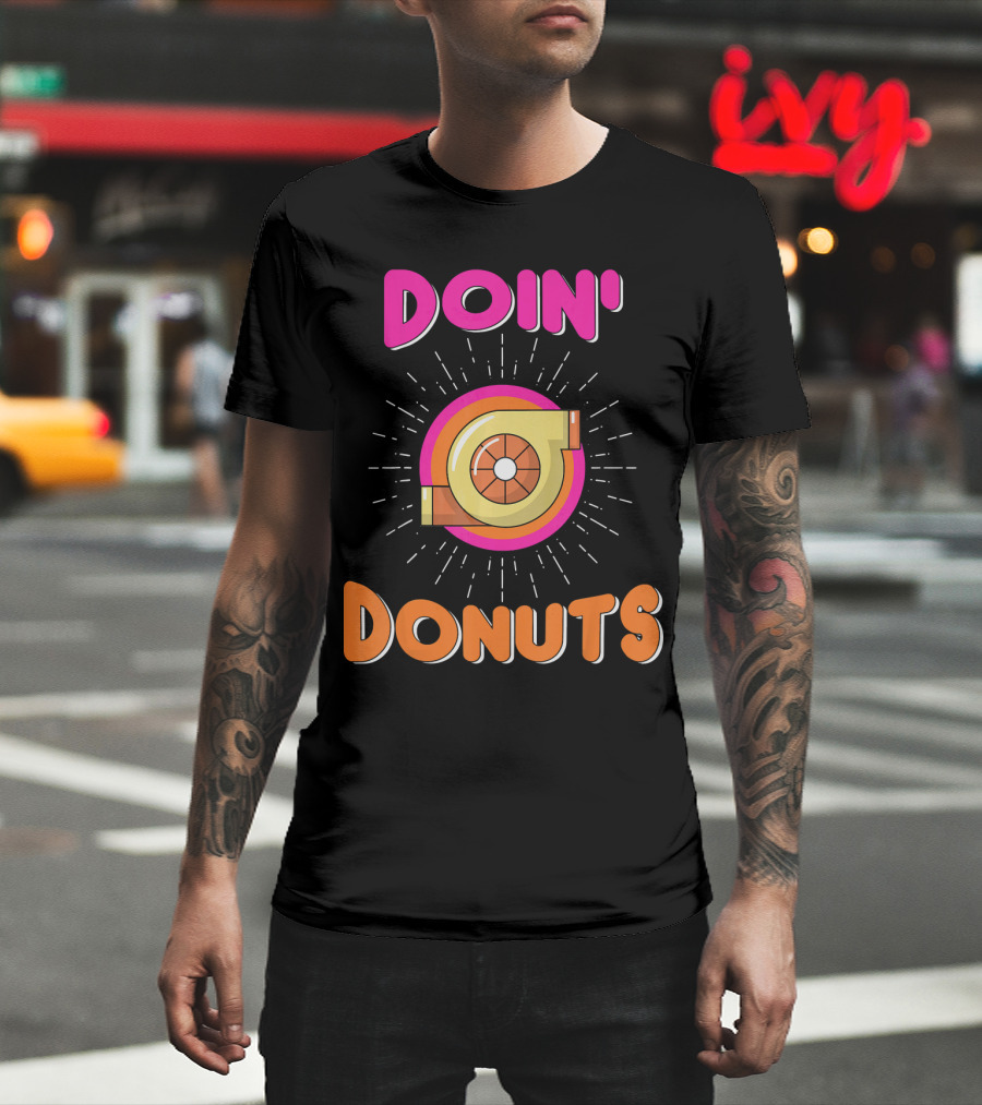 Doin Donuts Drift Racing Car Enthusiast Turbocharger Wheel T-Shirt