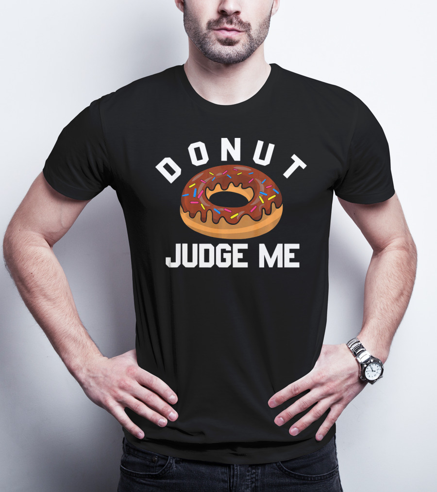 Donut Judge Me Chocolate Frosted With Sprinkles T-Shirt