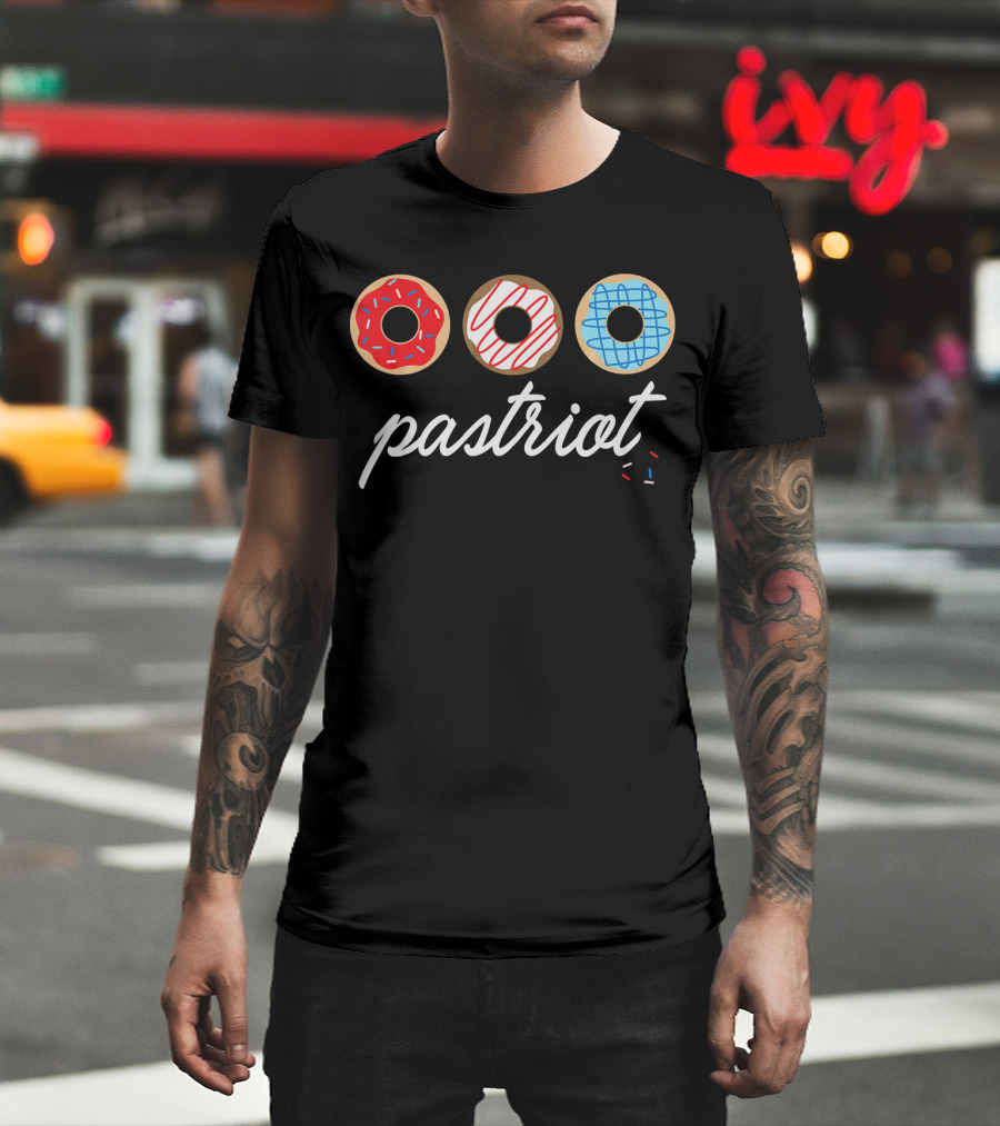 USA Pastriot Donuts Red White Blue T-Shirt
