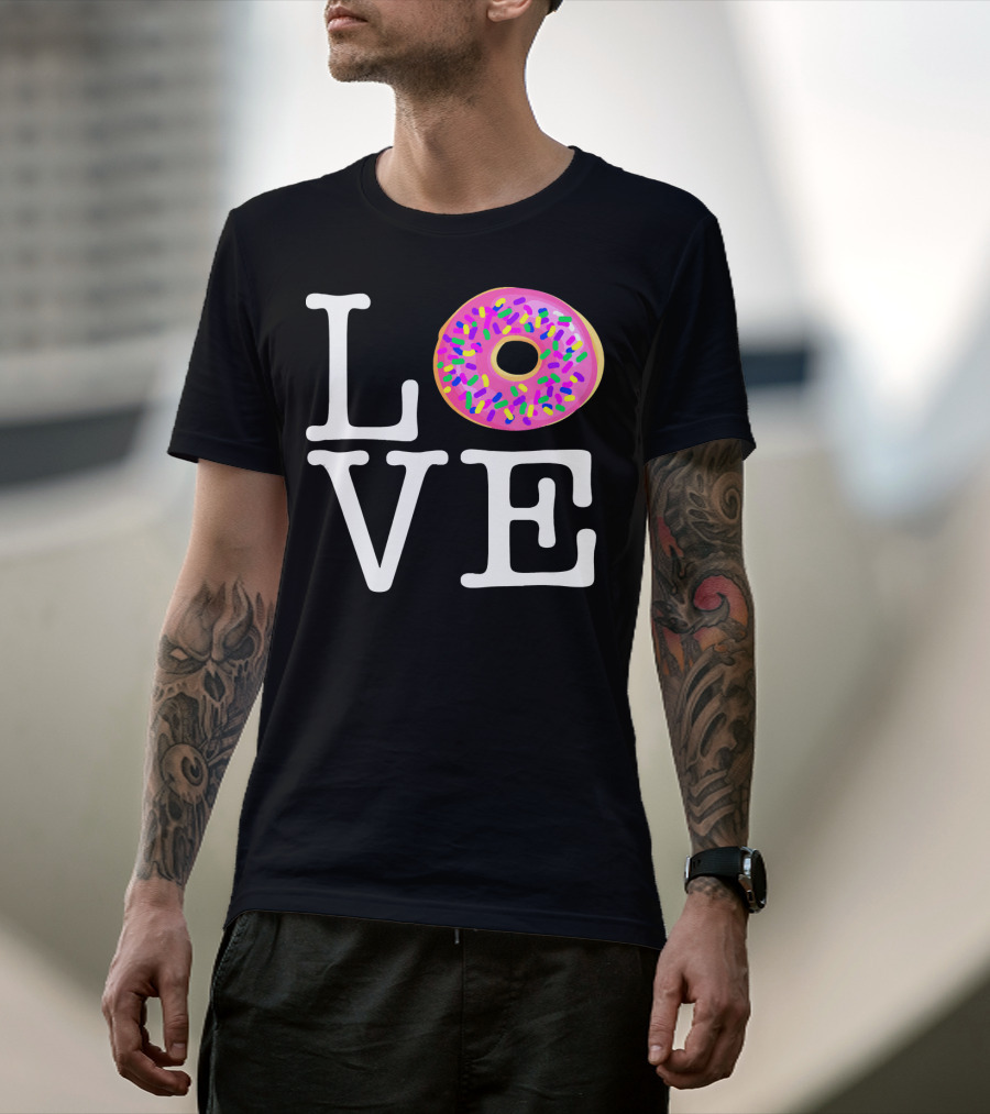 LOVE Donut Pink Sprinkles T-Shirt