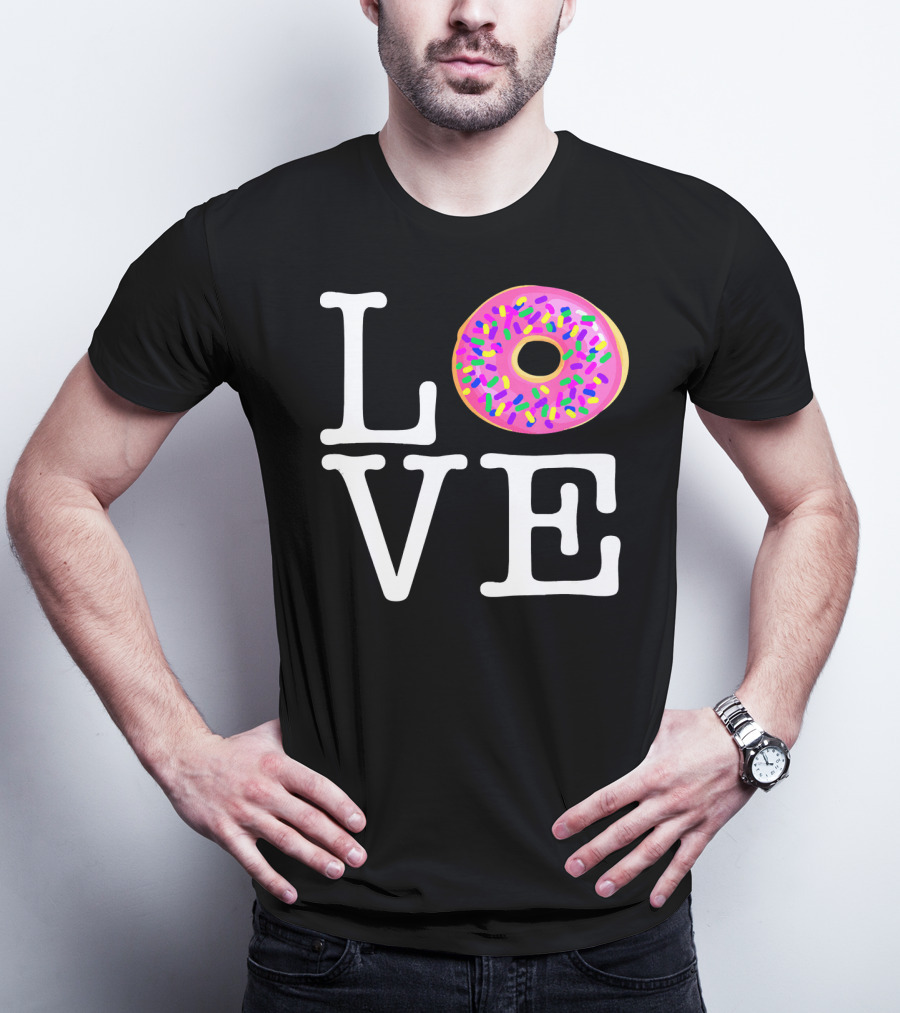 LOVE Donut Pink Sprinkles T-Shirt