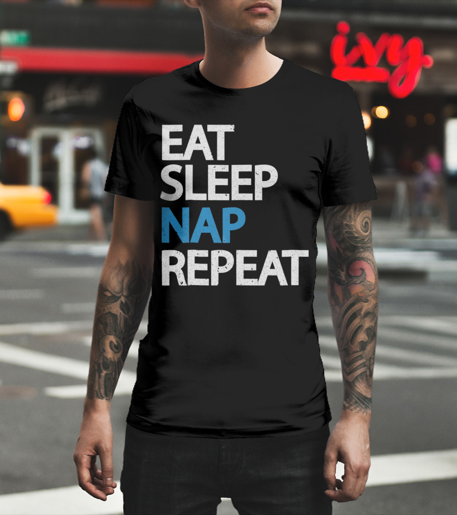 Eat Sleep Nap Repeat Funny Sleep Cycle T-Shirt