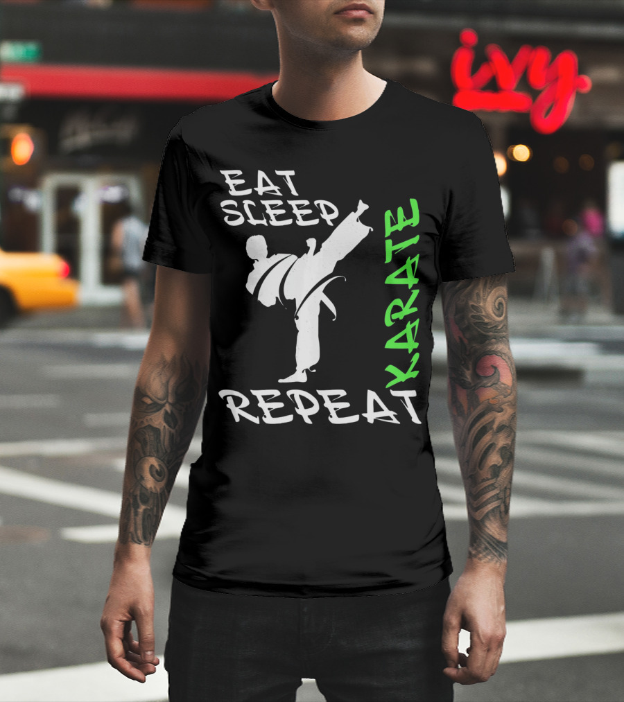Eat Sleep Karate Repeat T-Shirt