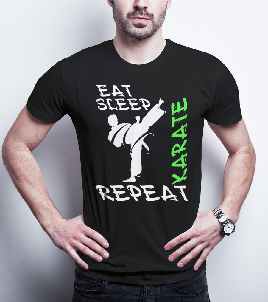Eat Sleep Karate Repeat T-Shirt