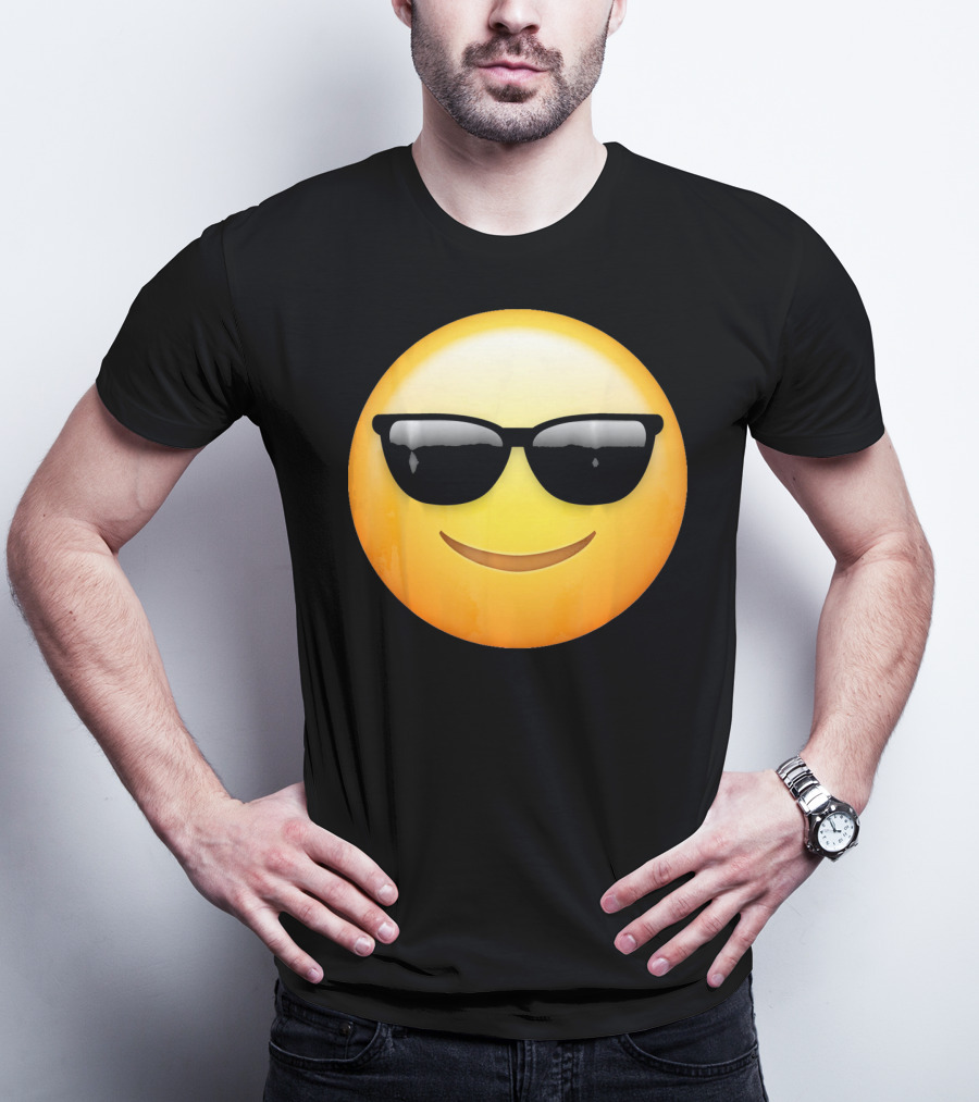 Sunglasses Emoji Cool Smiley Face T-Shirt