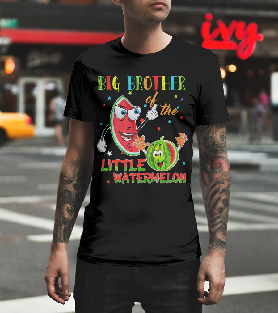 Big Brother Of The Little Watermelon Birthday T-Shirt