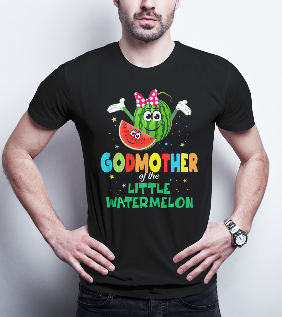 Godmother Of The Little Watermelon Cute Birthday T-Shirt