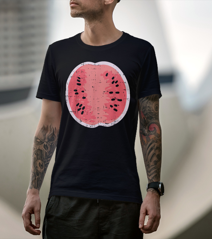 Watermelon Funny Fruit Lazy DIY Easy Food T-Shirt