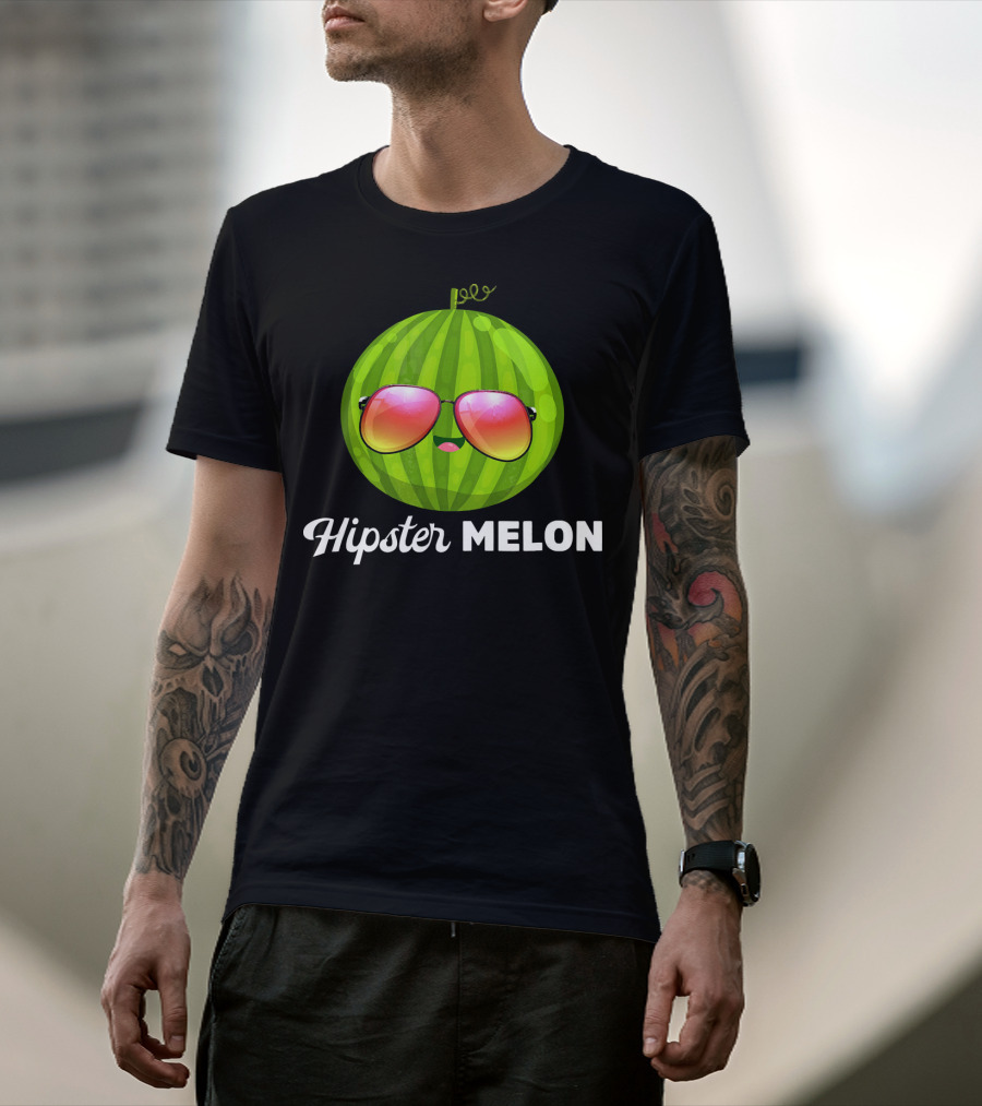Hipster Melon Sunglasses T-Shirt