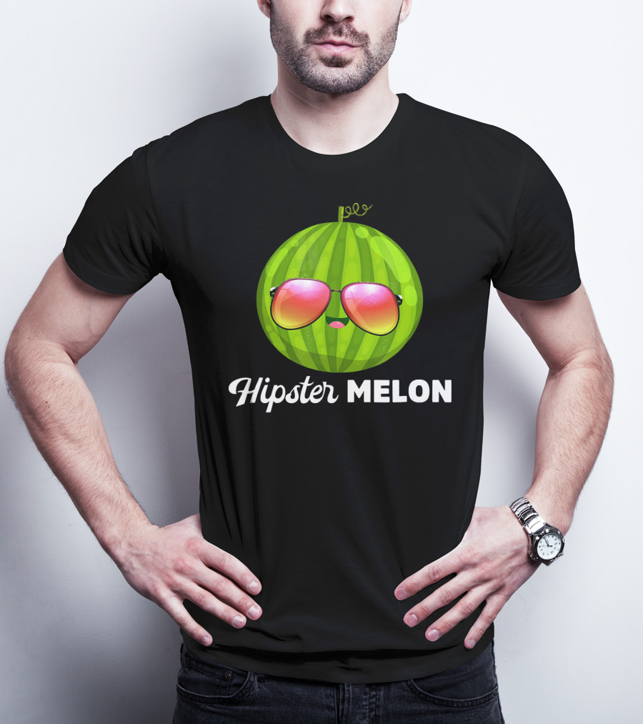 Hipster Melon Sunglasses T-Shirt