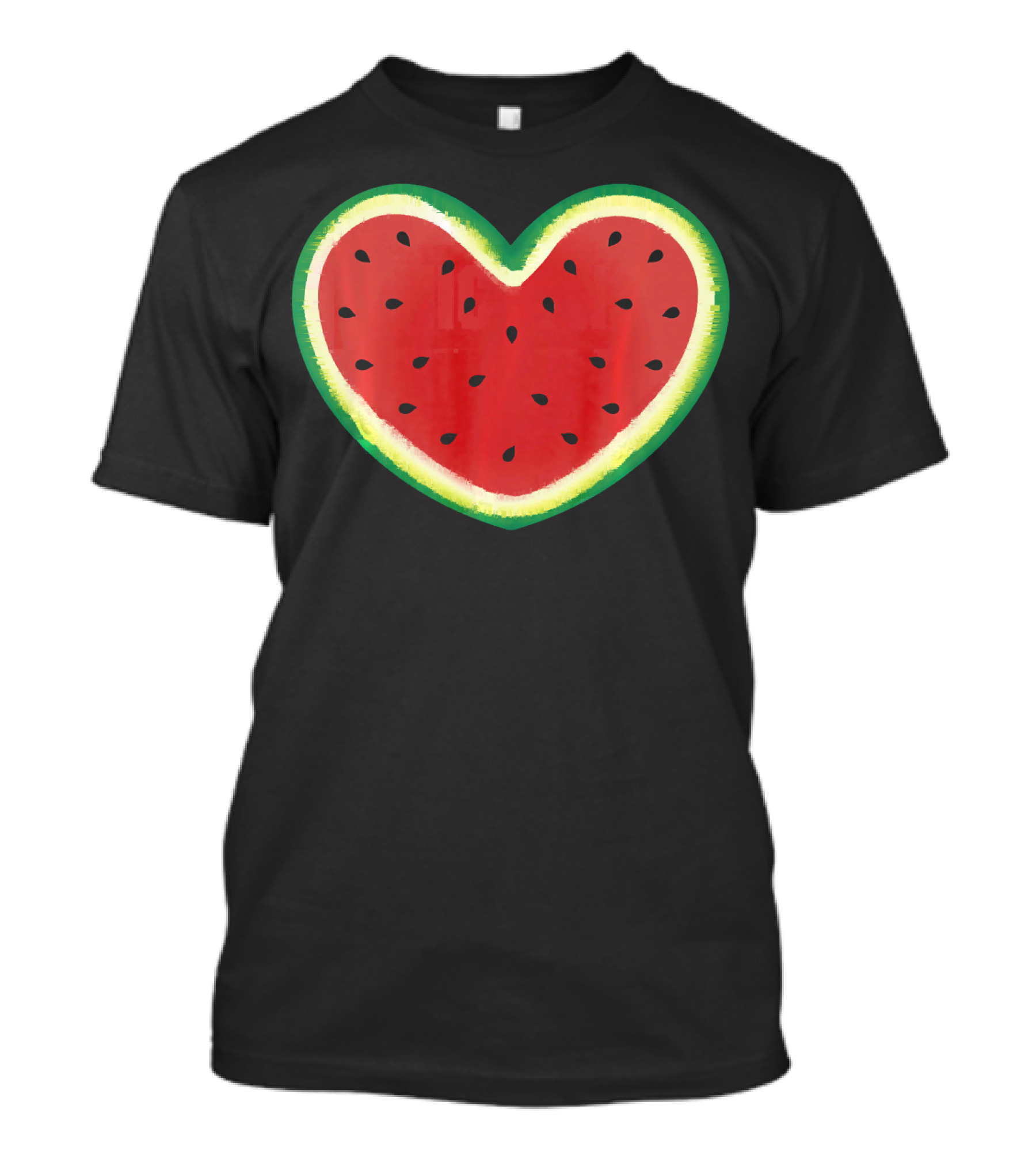 Watermelon Heart Summer Picnic I Love T-Shirt