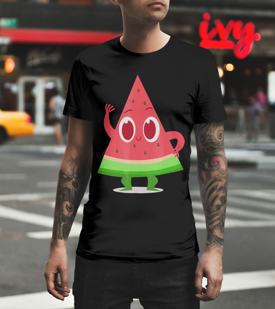 Cheerful Watermelon Dance Summer Fun T-Shirt