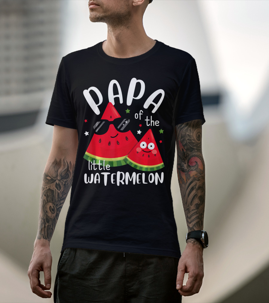 Papa Of The Little Watermelon T-Shirt