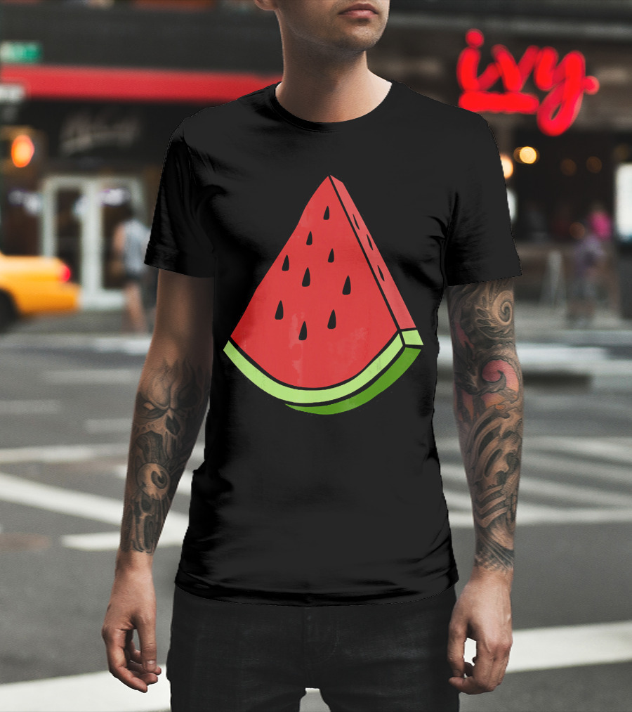 Watermelon Slice Red Green Wedge T-Shirt