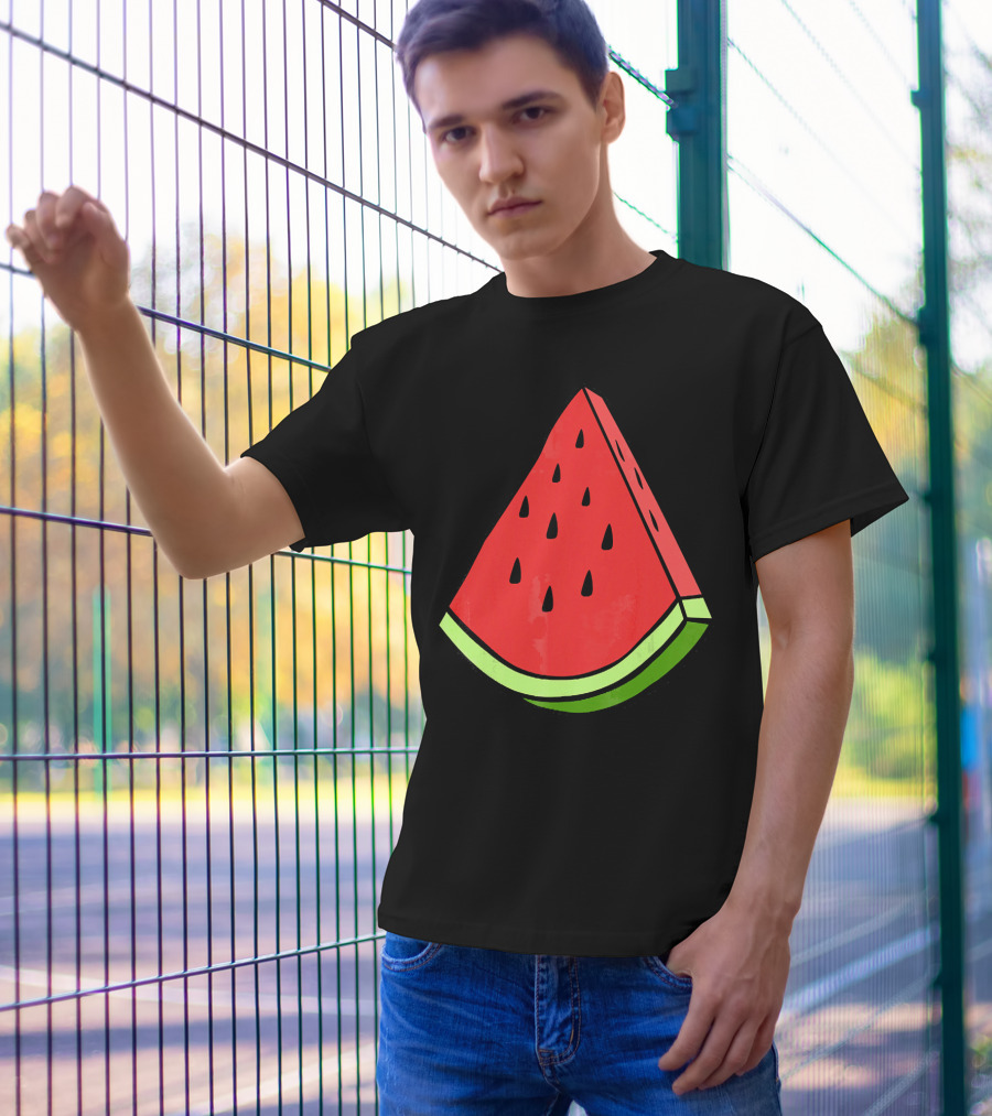 Watermelon Slice Red Green Wedge T-Shirt