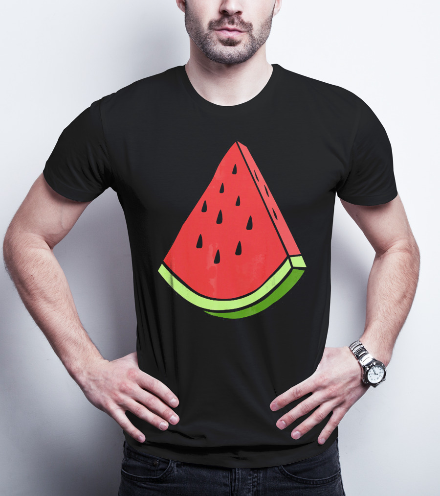 Watermelon Slice Red Green Wedge T-Shirt