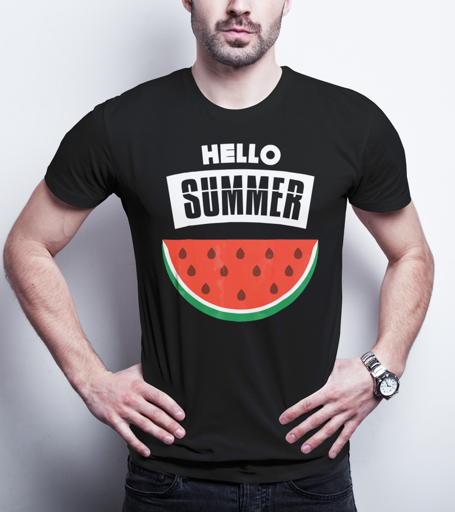 Hello Summer Watermelon Slice T-Shirt
