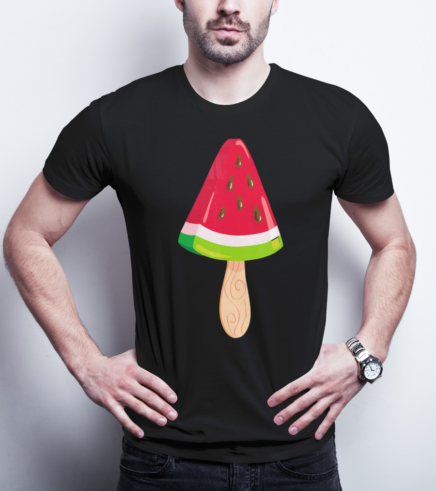 Watermelon Ice Cream Popsicle Treat T-Shirt