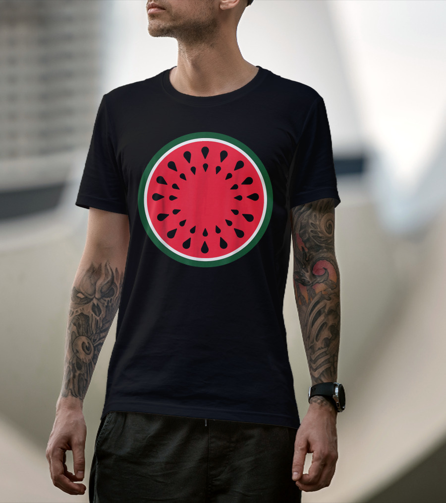 Watermelon Fruit Slice Easy Lazy DIY T-Shirt