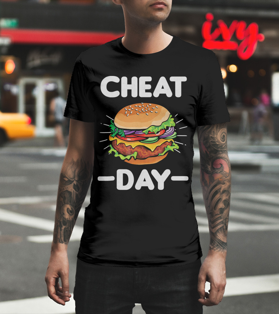 Cheat Day Funny Cheeseburger Ham T-Shirt