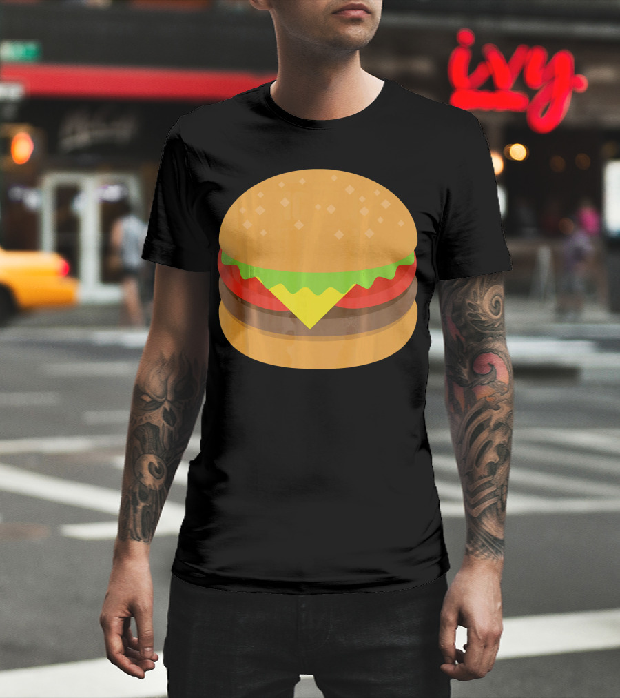Hamburger Cheeseburger Emoji Emoticon Icon Burger T-Shirt