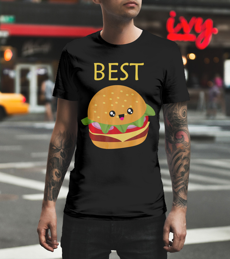 BEST Matching Set Burger And Fries T-Shirt