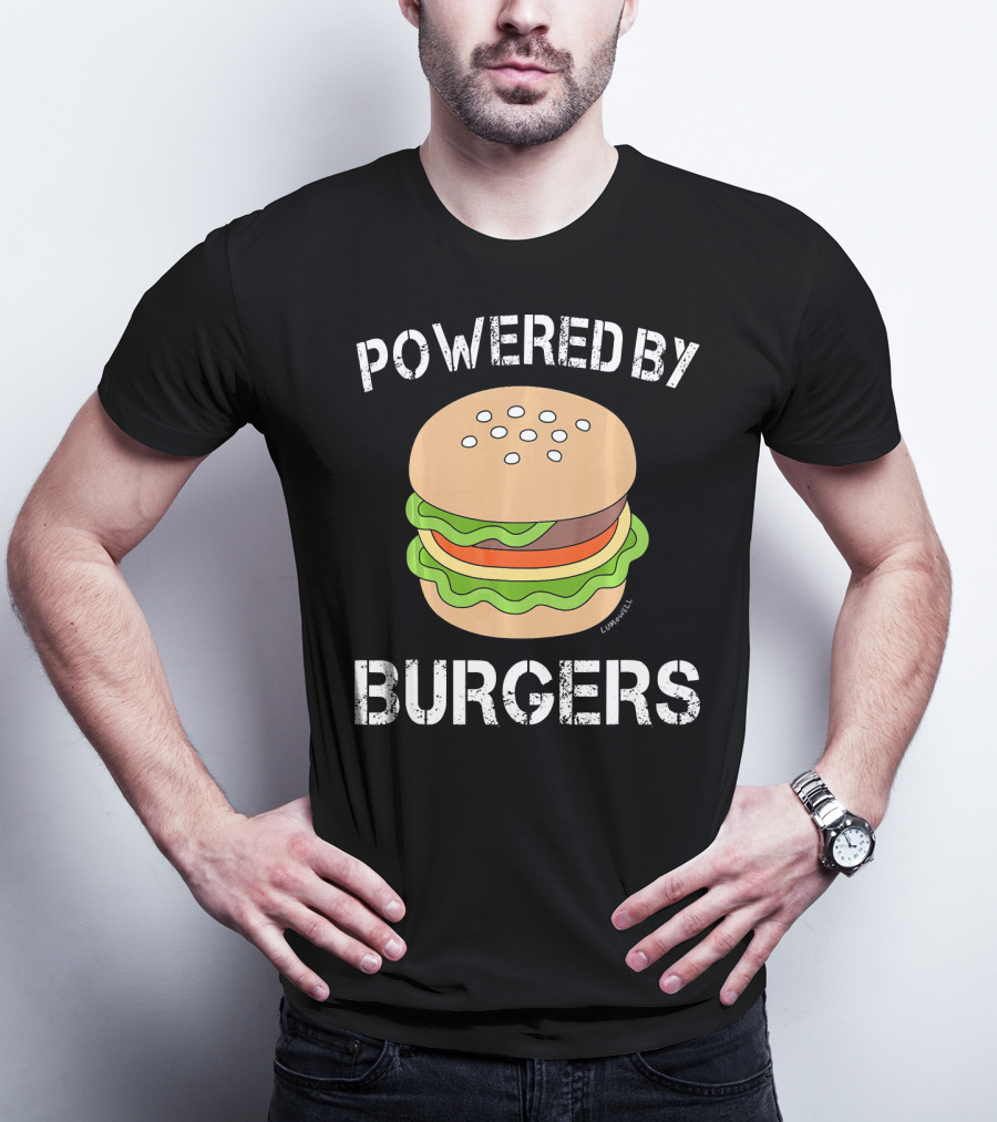 Powered By Burgers Burger Powered By Burger T-Shirt