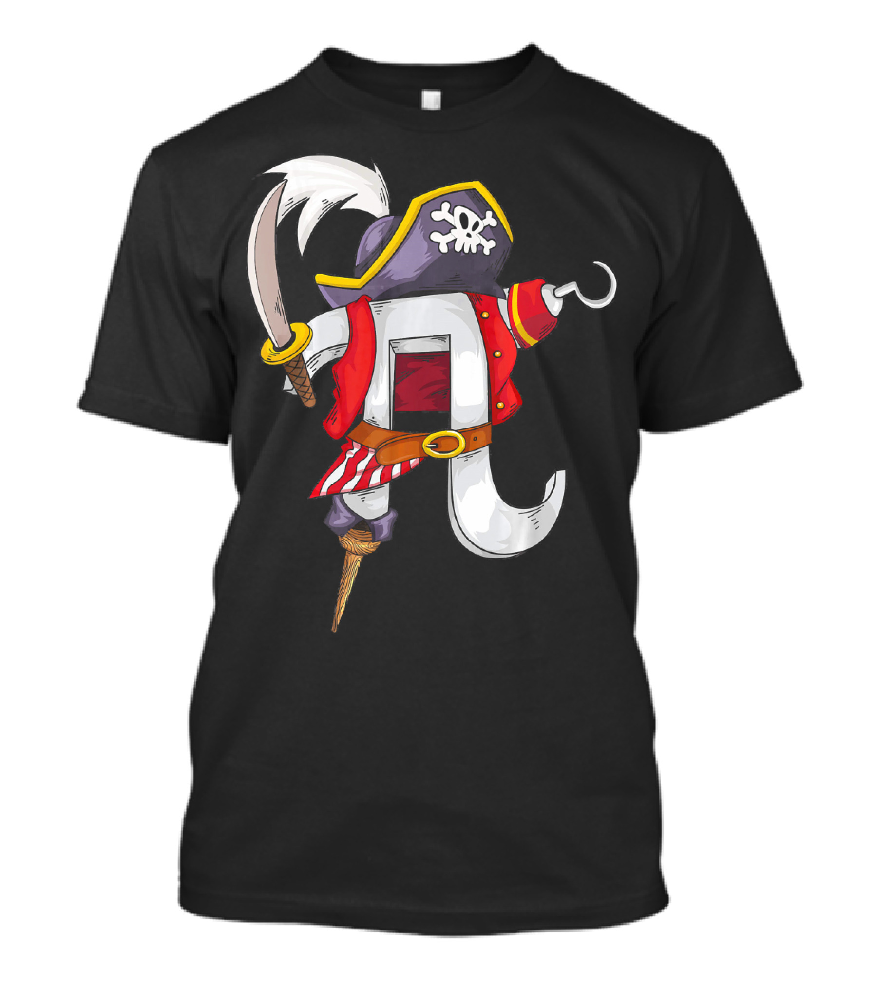 Pi Pirate Costume Cool Math Lovers T-Shirt