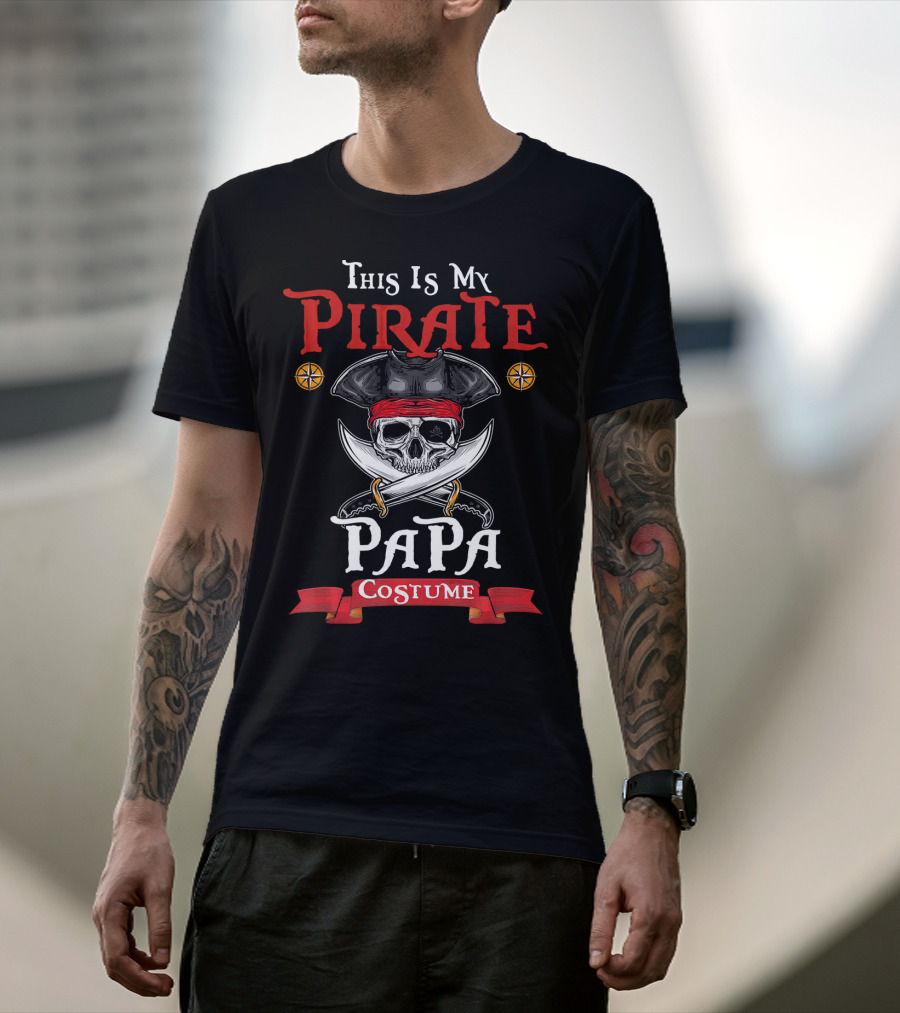 This Is My Pirate Papa Costume T-Shirt