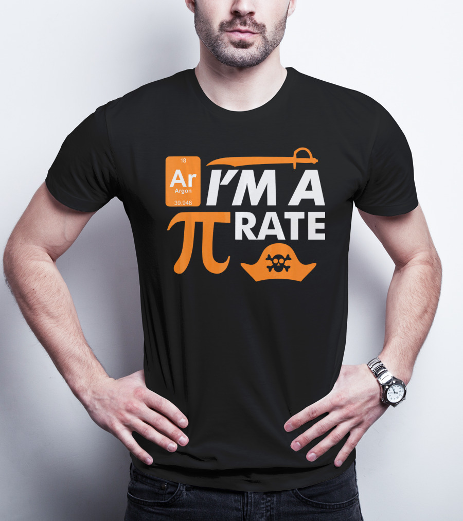 Ar Im A Pirate Pi Symbol Periodic Table Pi Day Elements T-Shirt