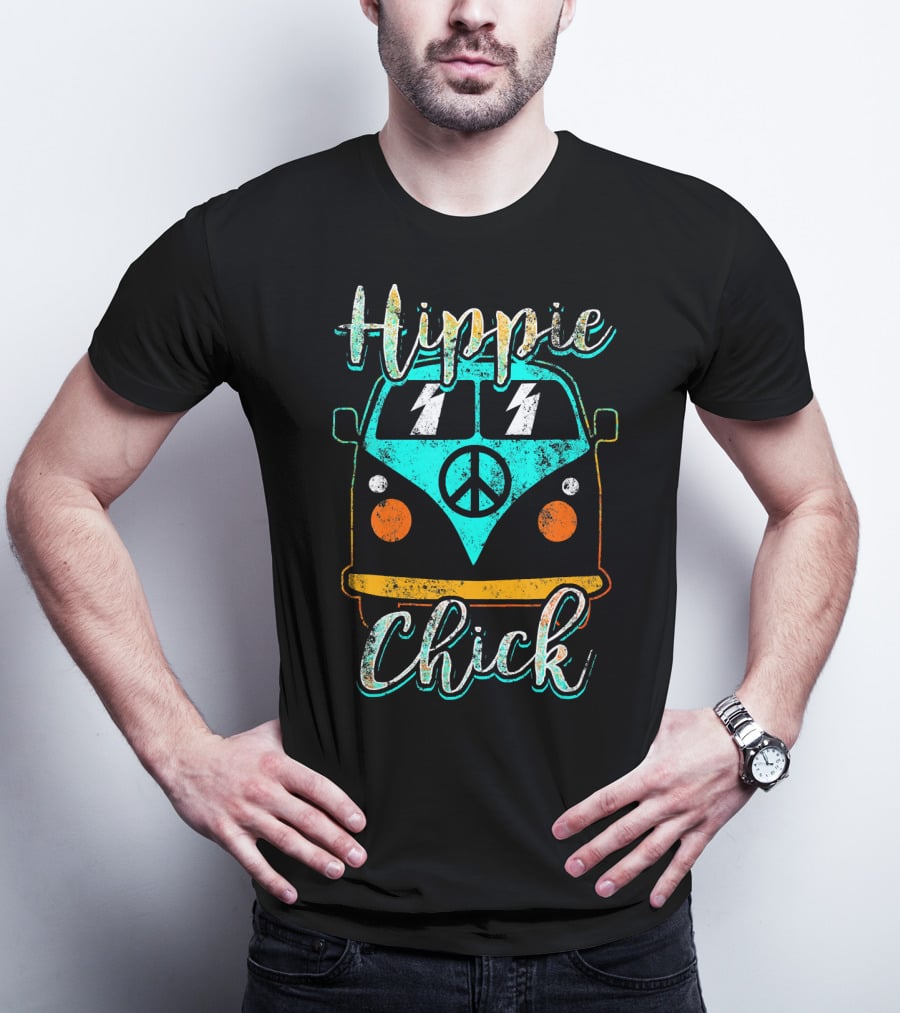 Hippie Chick Boho Gypsy Van Peace T-Shirt