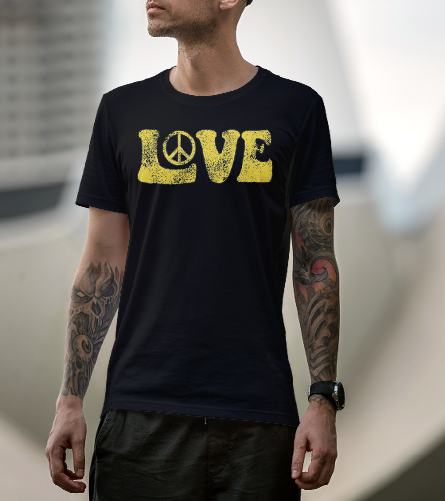 LOVE Peace Sign Groovy T-Shirt