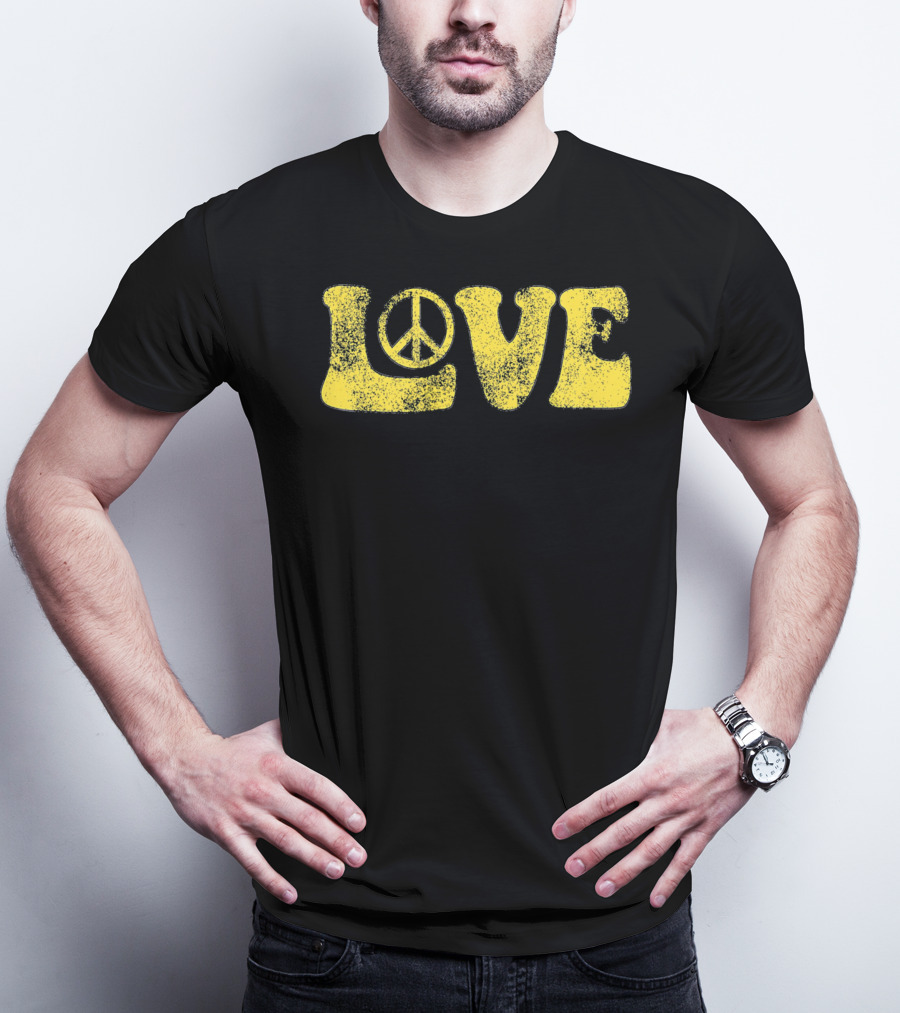 LOVE Peace Sign Groovy T-Shirt