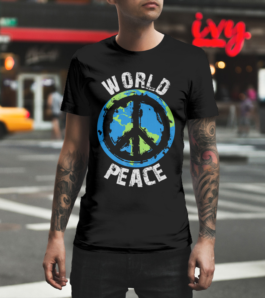 World Peace Global Peace Earth T-Shirt
