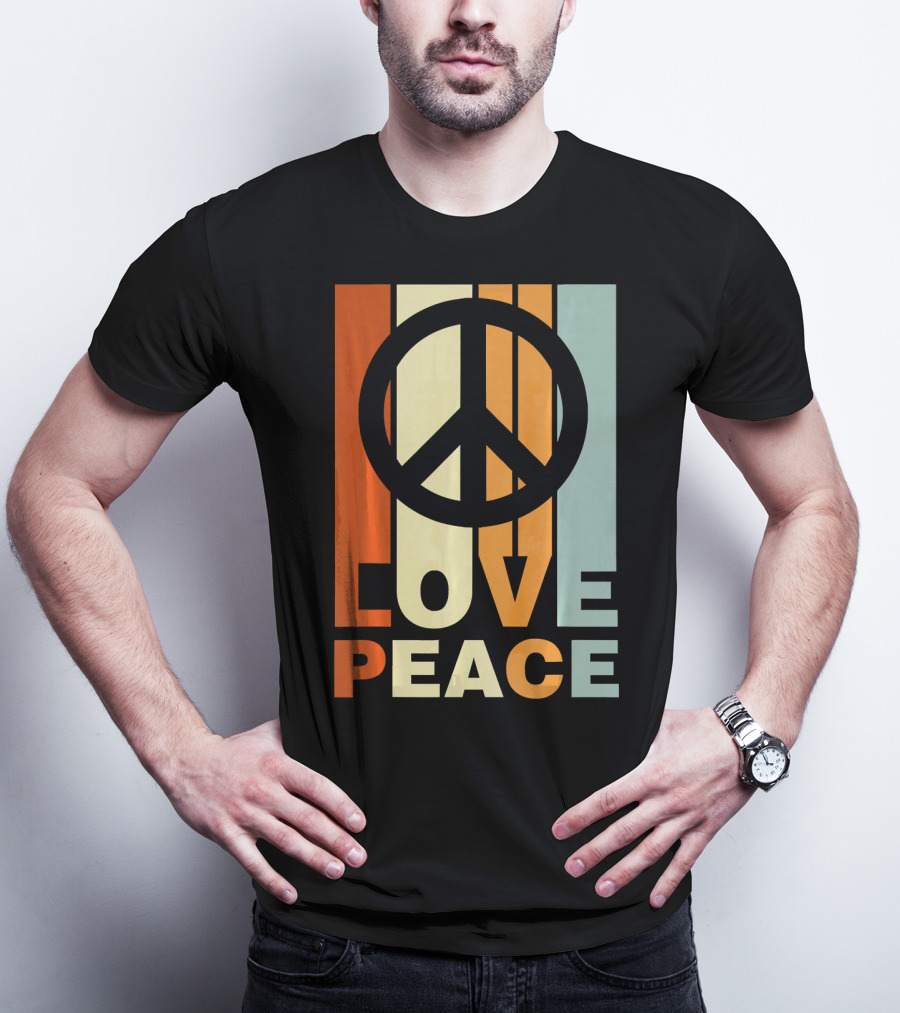 Love Peace Vintage Peace Symbol 70s T-Shirt