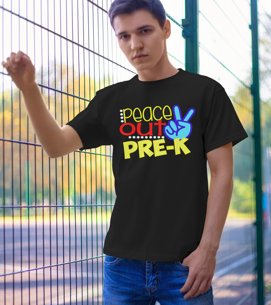 Peace Out Pre-K First Day Of School T-Shirt