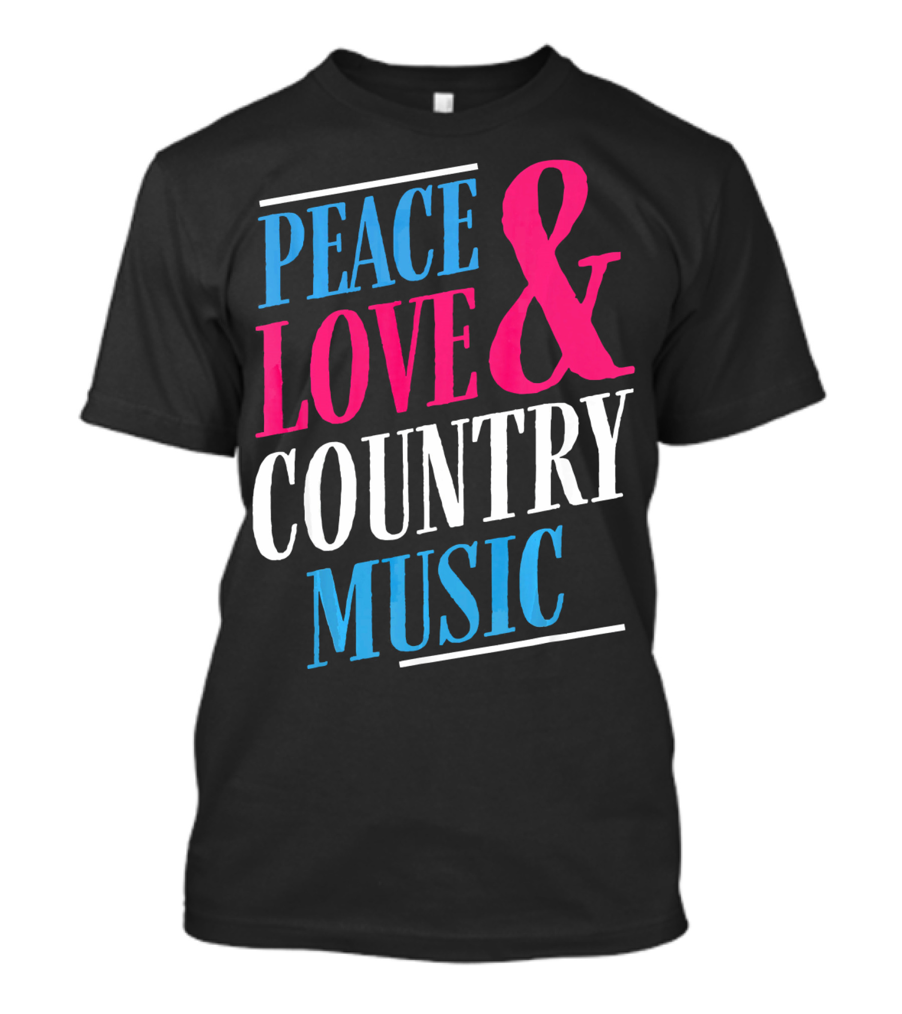 PEACE LOVE And COUNTRY MUSIC GIRL T-Shirt
