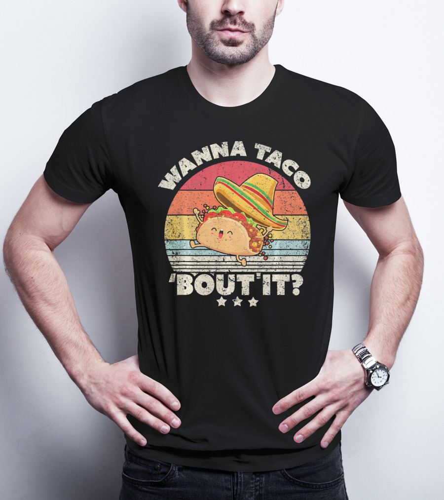 Wanna Taco 'Bout It? Funny Taco T-Shirt
