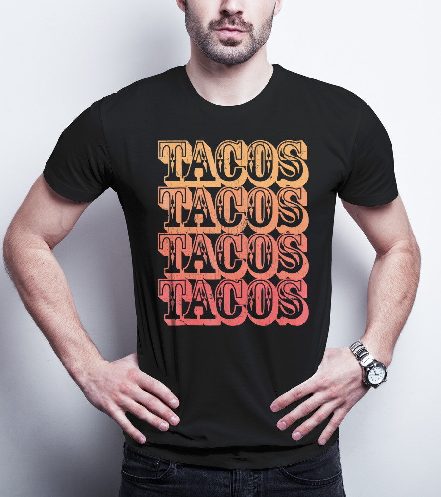 Tacos Retro Taco Vintage Taco T-Shirt
