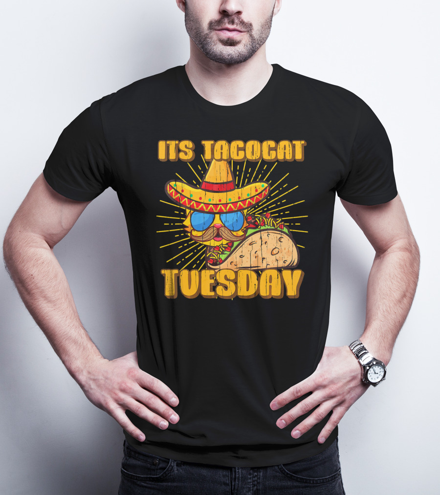 Its Tacocat Tuesday Tacos Cat Lover T-Shirt