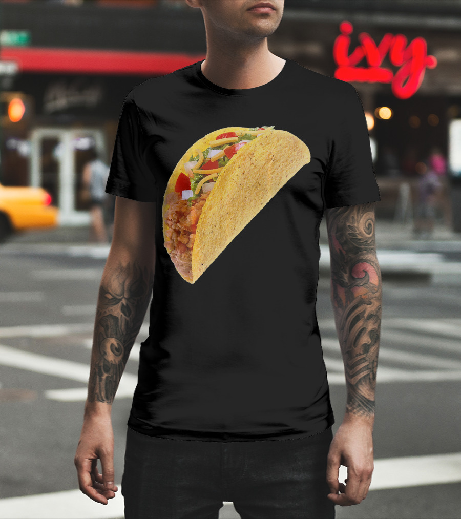 Taco Costume Mexican Food Hard Shell Taco T-Shirt