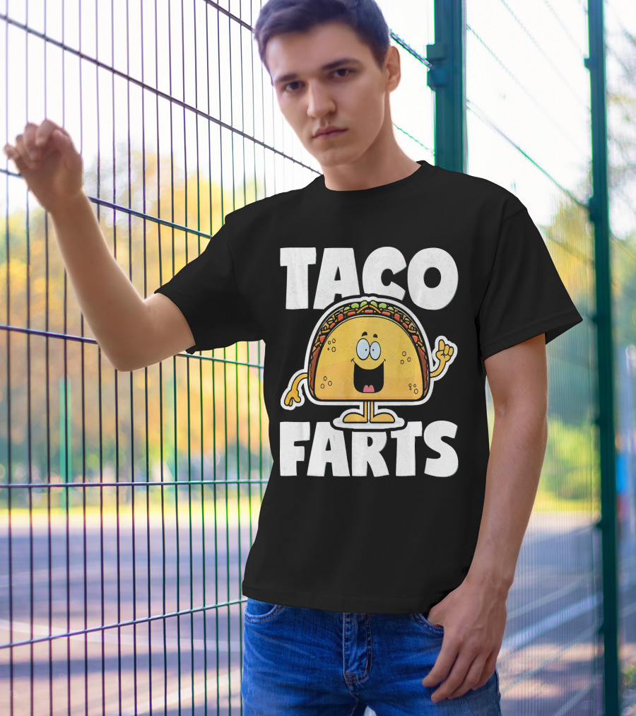 Taco Farts Funny Vintage Mexican Food T-Shirt
