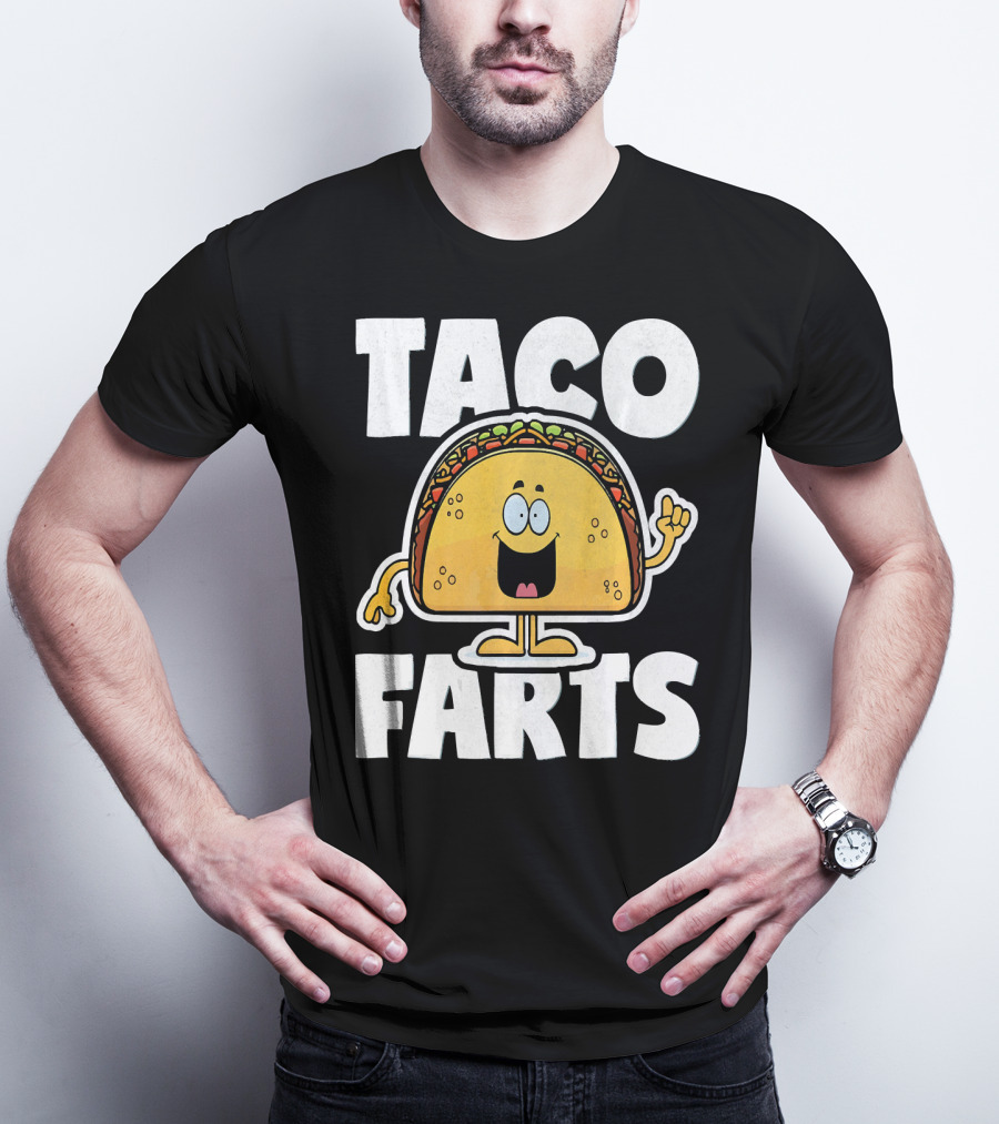 Taco Farts Funny Vintage Mexican Food T-Shirt