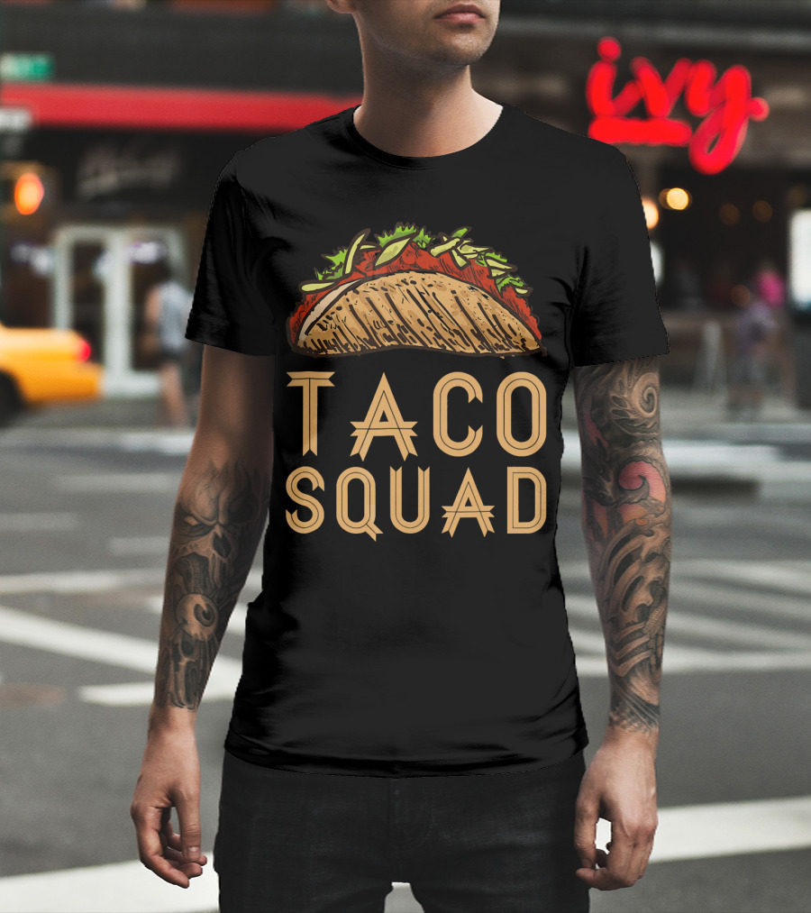 Taco Squad Viva Mexico Funny Taco T-Shirt