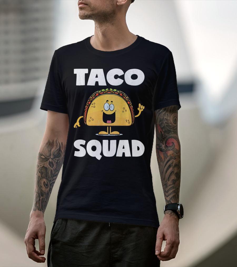 Taco Squad Vintage Funny Tacos Party T-Shirt