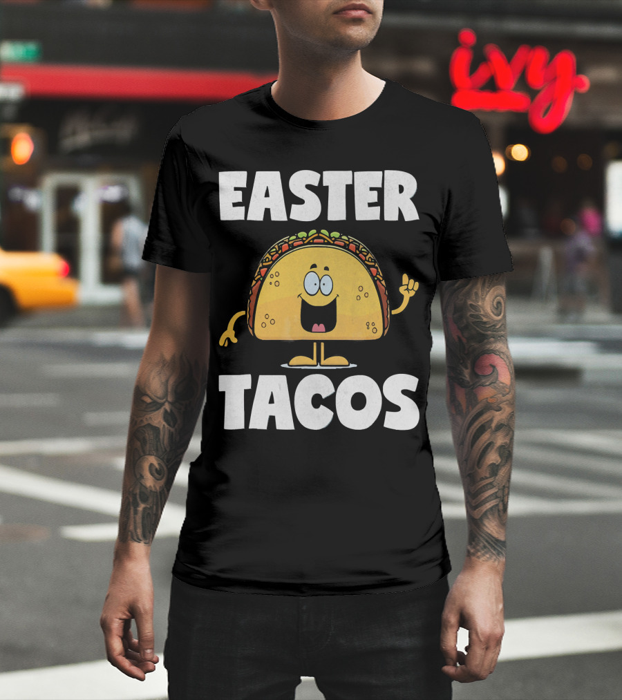 Easter Tacos Vintage Funny Easter T-Shirt