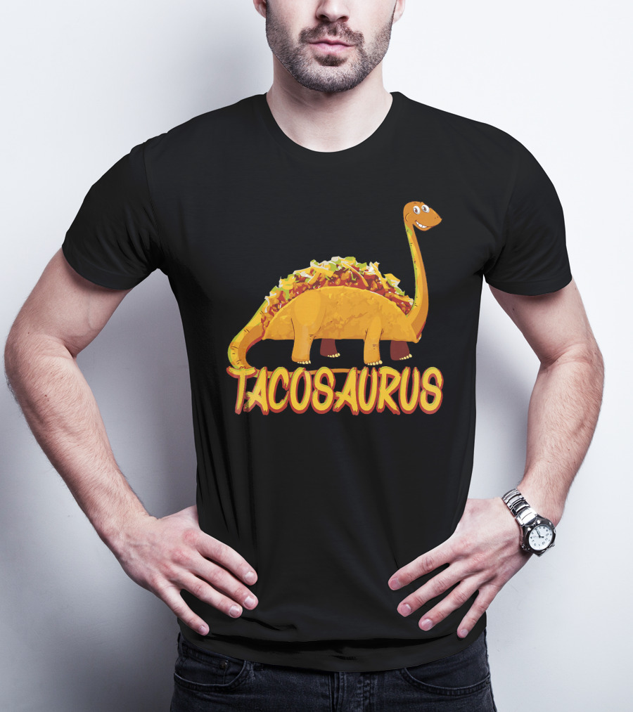 Taco Saurus Funny Mexican Food Dinosaur Taco T-Shirt