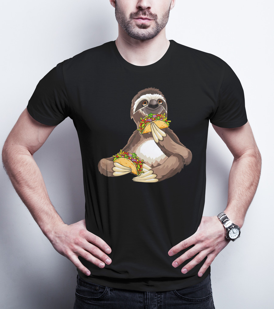 Sloth Eating Tacos For Sloth T-Shirt