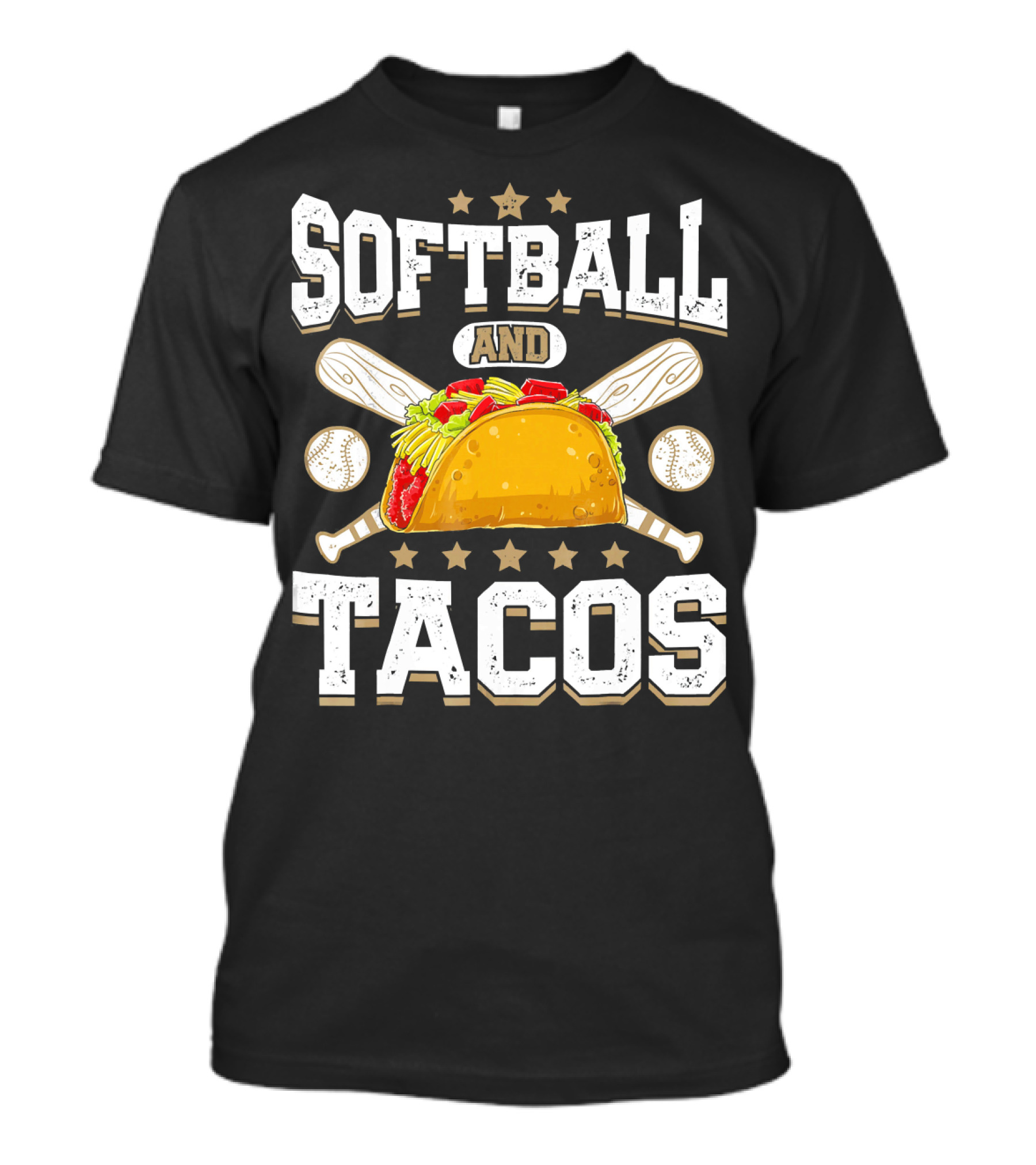 Softball And Tacos Girls Home Run Fiesta T-Shirt