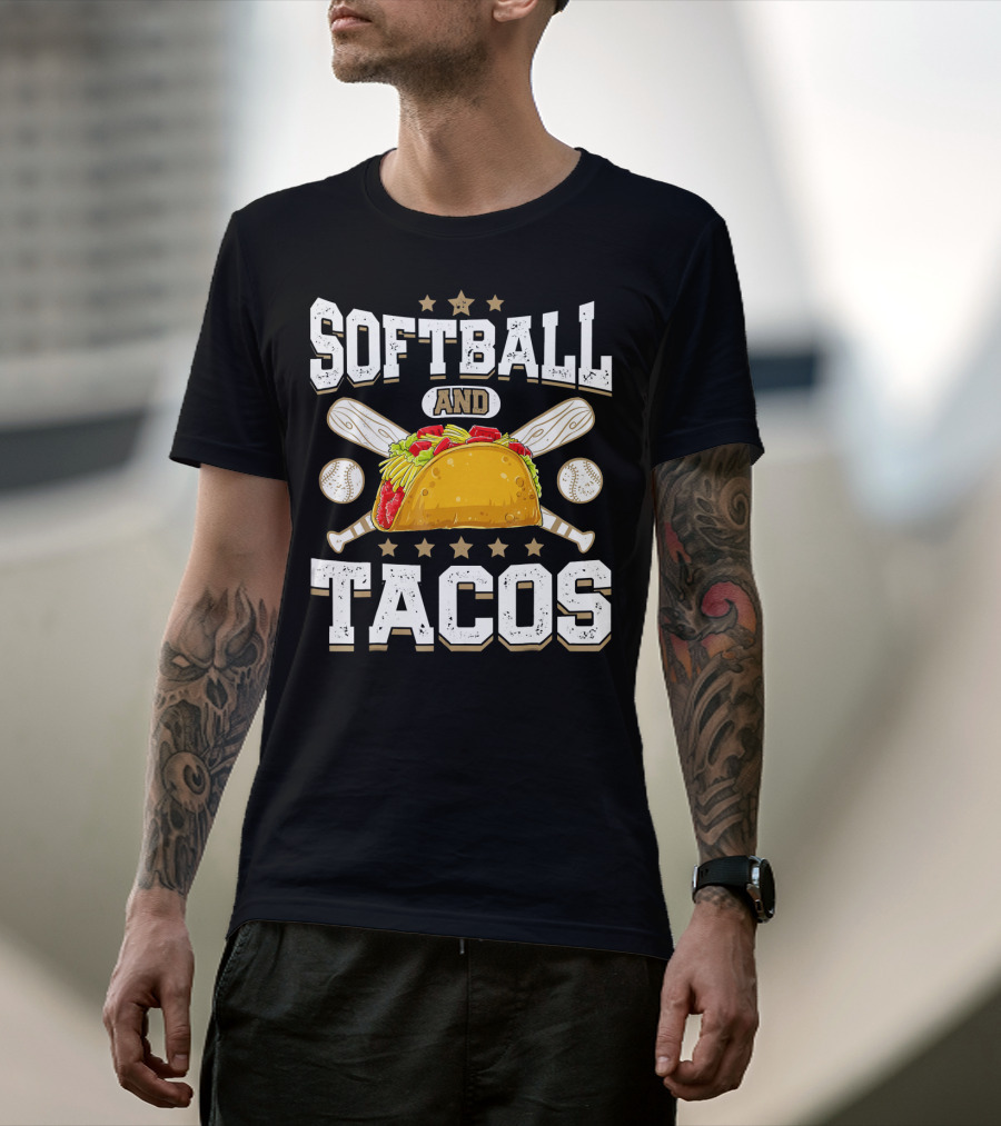 Softball And Tacos Girls Home Run Fiesta T-Shirt
